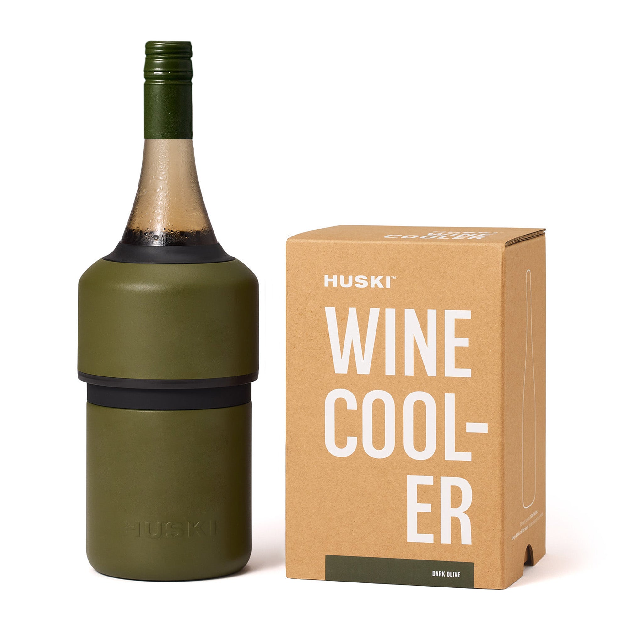 Huski Wine Cooler - Med Collection - Dark Olive - XO Gifts