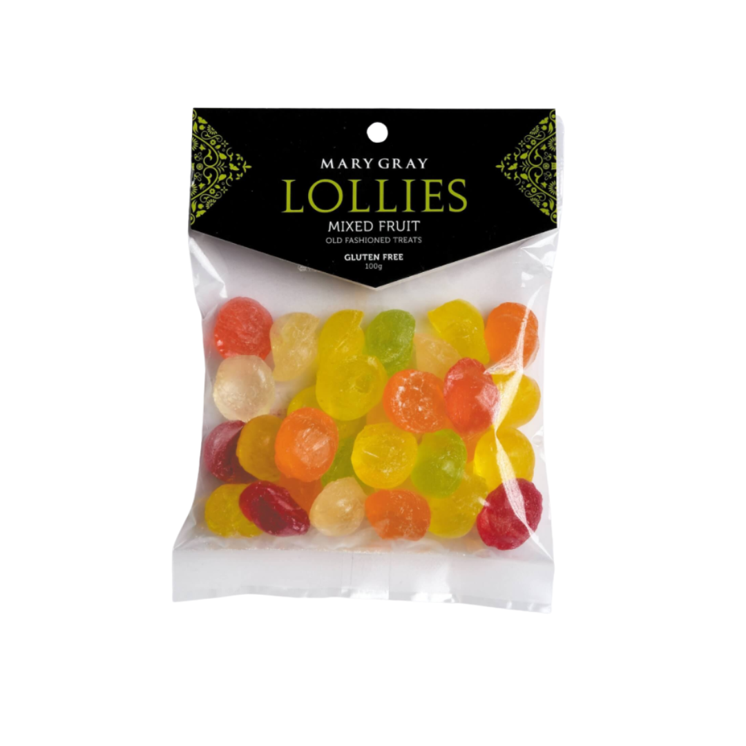 Mary Gray Lollies Mixed Fruit Old Fashioned Treats 100g (GF) - XO Gifts