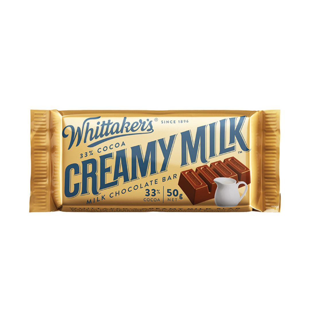 Whittaker's Creamy Milk Slab 50g - XO Gifts